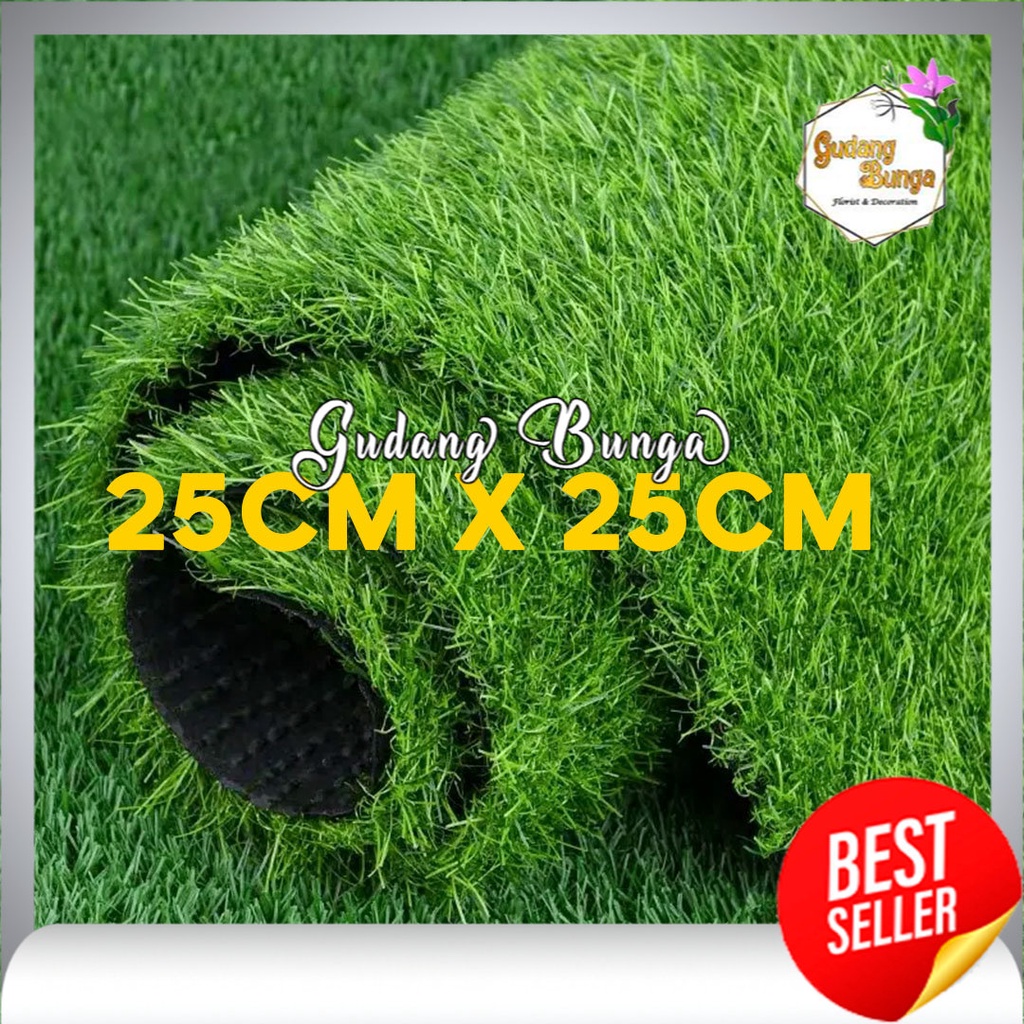 Jual Karpet Rumput Sintetis 25cmx25cm Swiss Rumput Hijau Artificial ...