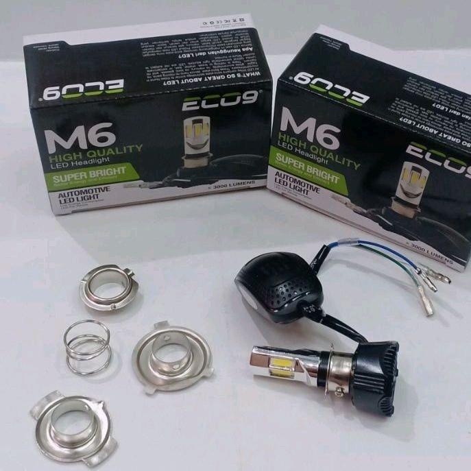Jual LAMPU UTAMA LED HEADLAMP MOTOR H4 H6 H7 6 SISI 3 SISI M6 M3 ECO9 AC DC Luminos | Shopee ...