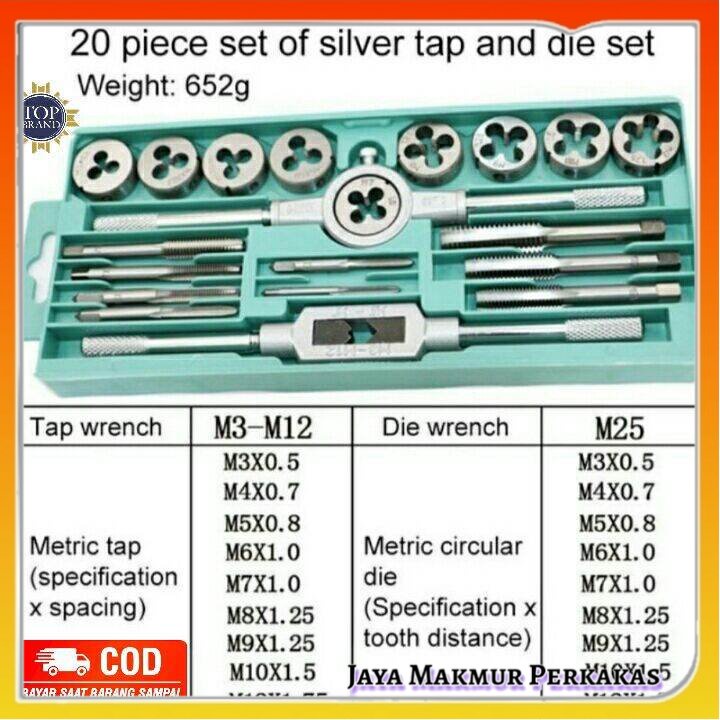 Jual hand tap set 20 pcs // alat snai snei set .alat perbaikan lobang ...