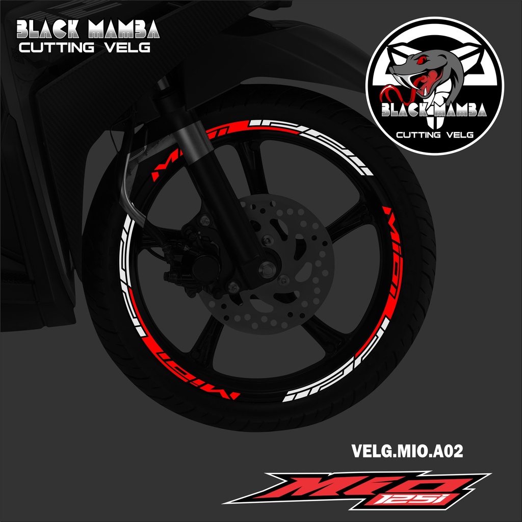 Jual (COD) CUTTING STICKER VELG MIO - STIKER LIS LIST VARIASI BAN/VELG ...
