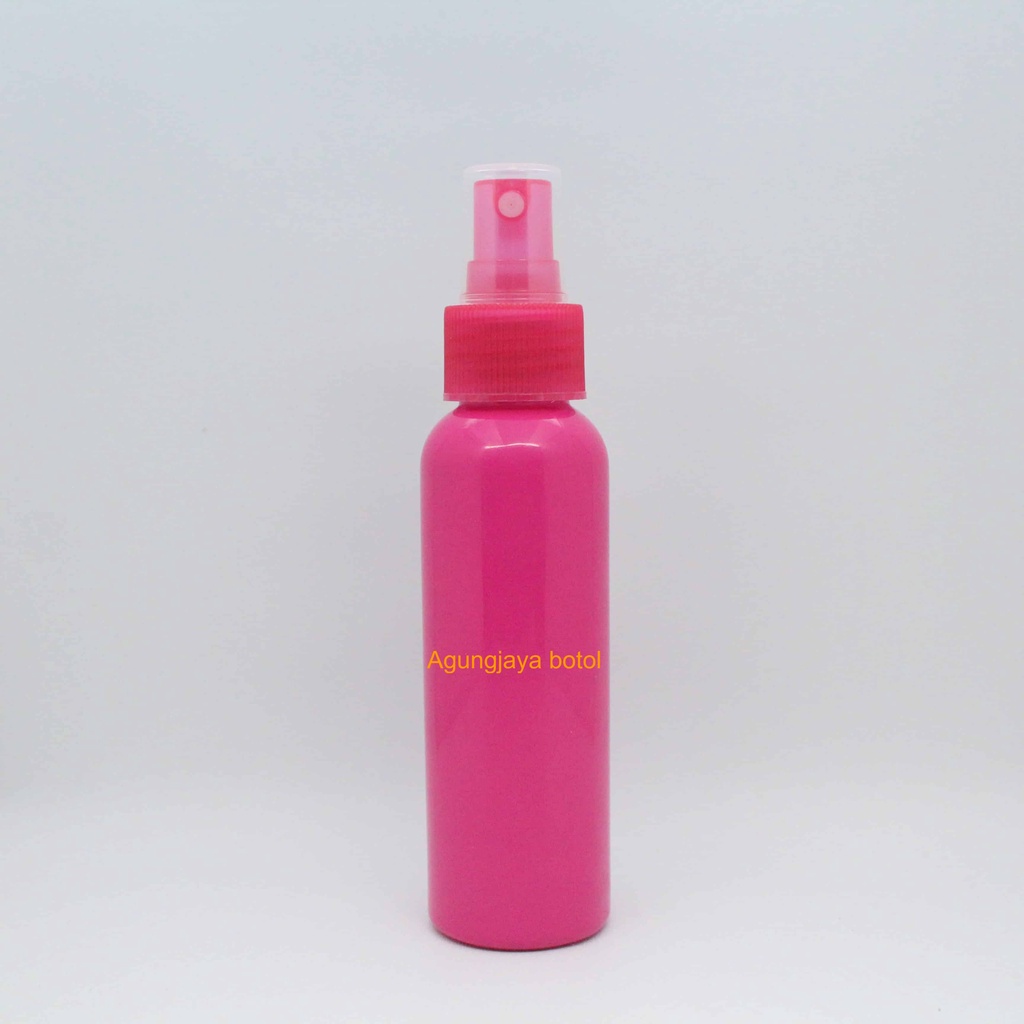 Jual Botol Pet 100 Ml Br Merah Dof Tutup Spray Neck 24 | Shopee Indonesia