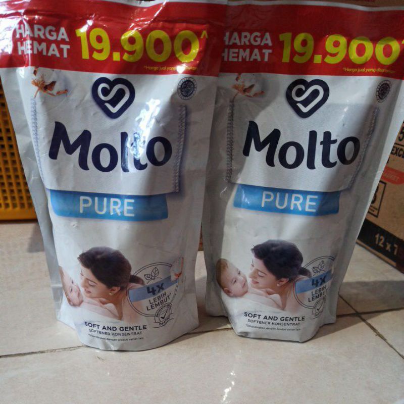 Jual Molto Pure Soft and Gentle Softener Konsentrat 650ml | Shopee ...