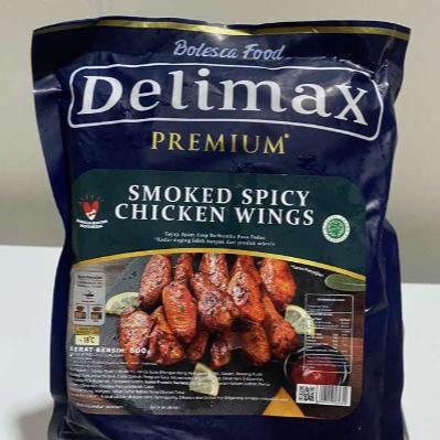 Jual DELIMAX Smoked Spicy Chicken Wings (500 gr) | Shopee Indonesia
