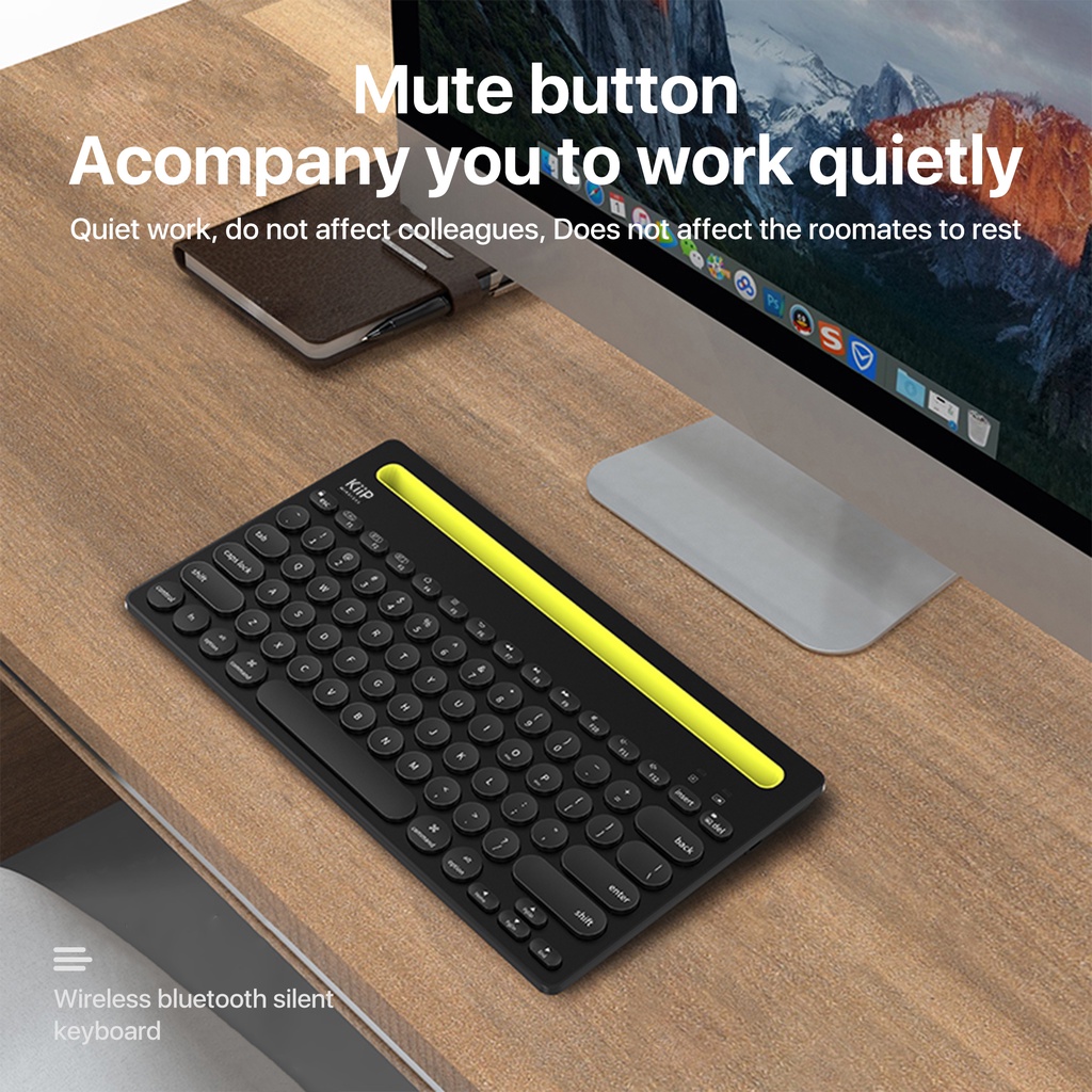 Jual KiiP Wireless Swift Keyboard bluetooth Multi-Device Dual Mode ...