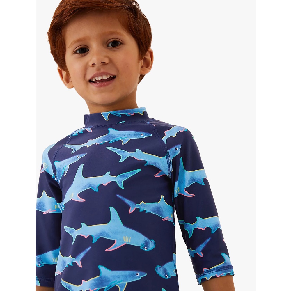 Jual M&S - Pakaian Renang Anak - 2pk Shark Rash Vests | Shopee Indonesia