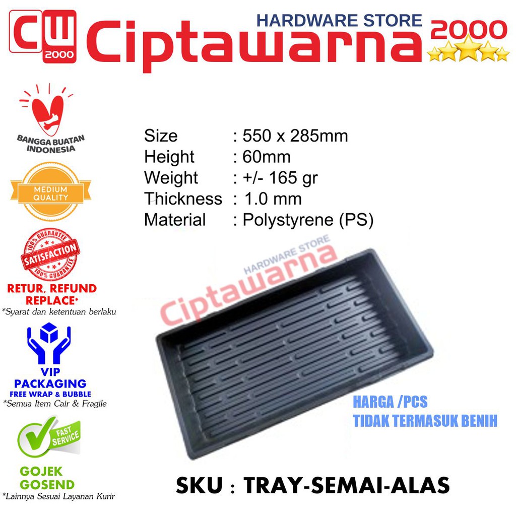 Jual Tray Semai Alas / Seedling Tray / Alas Pot Semai Bibit Biji ...