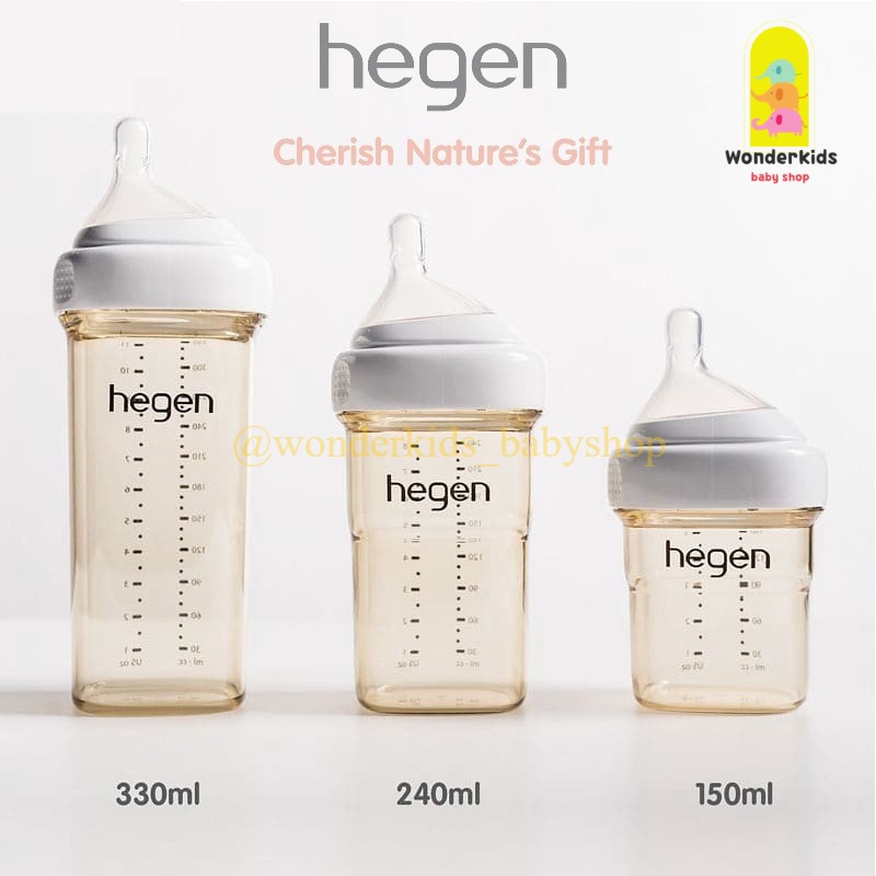 Jual HEGEN Feeding Bottle PPSU - Botol Susu Bayi Hegen All Varian 150ml - 240ml & 330ml | Shopee ...