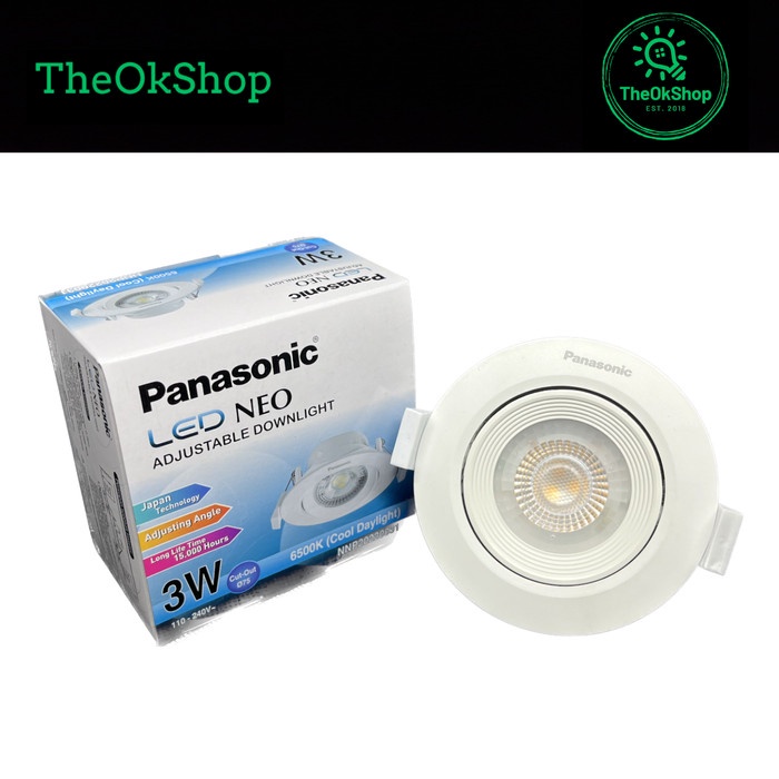 Jual Lampu Spotlight Panasonic 3Watt 3 W LED COB NEO Spot Downlight ...