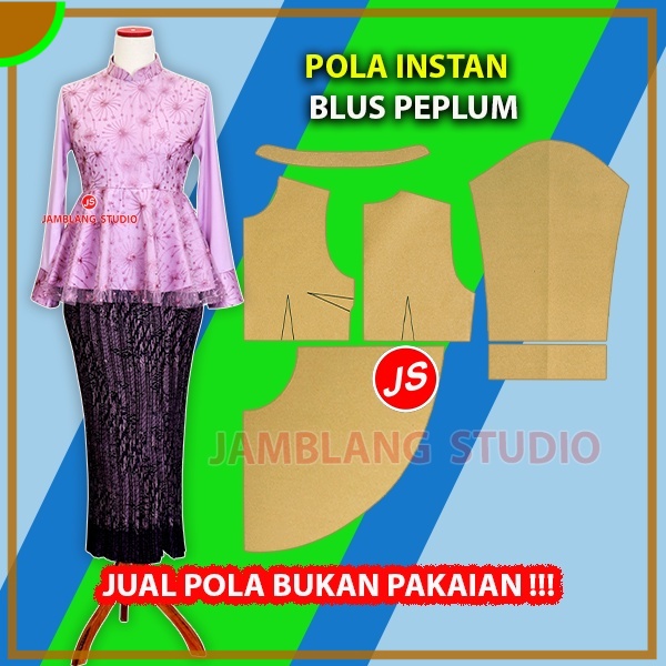 Jual Pola Instan Blus Peplum | Aneka Pola | Shopee Indonesia