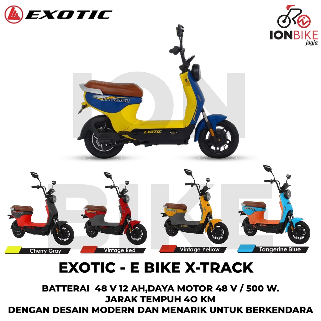 Jual Sepeda Listrik Exotic XTRACK 500 Watt 48 V Terbaru Elektrik ...