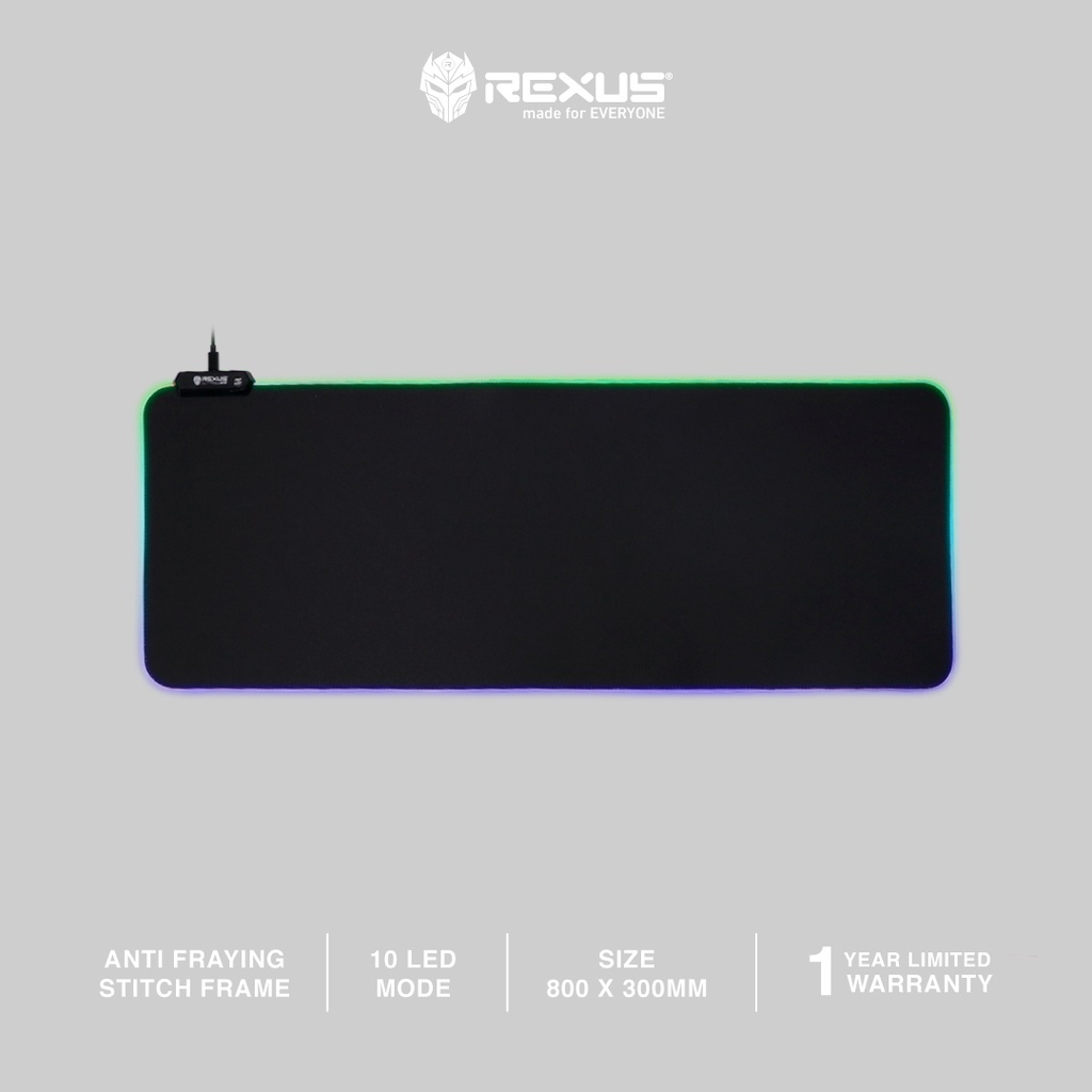 Jual Rexus Mousepad Gaming RGB Kvlar TR3 Speed - XL | Shopee Indonesia