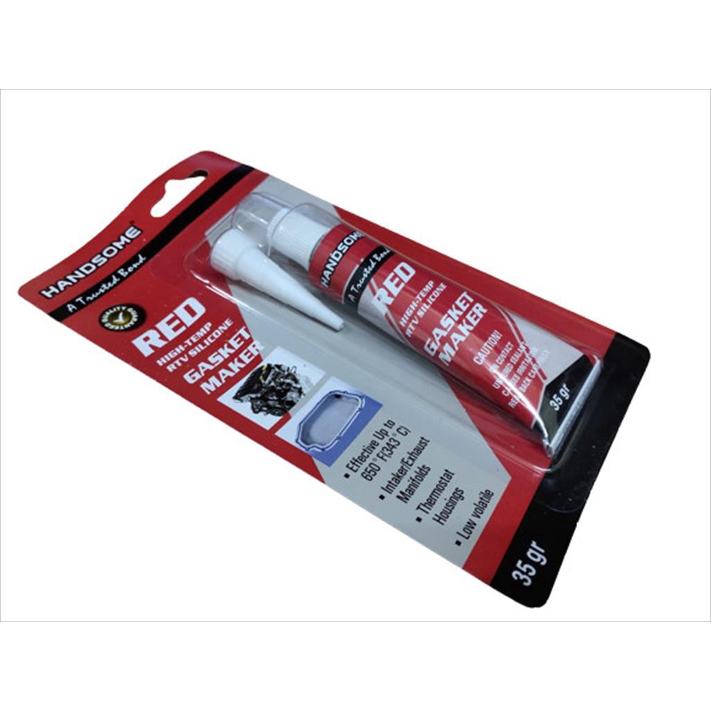 Jual Lem High Temp Red Silicone Sealant RTV Silikon Merah 650 35gr ...
