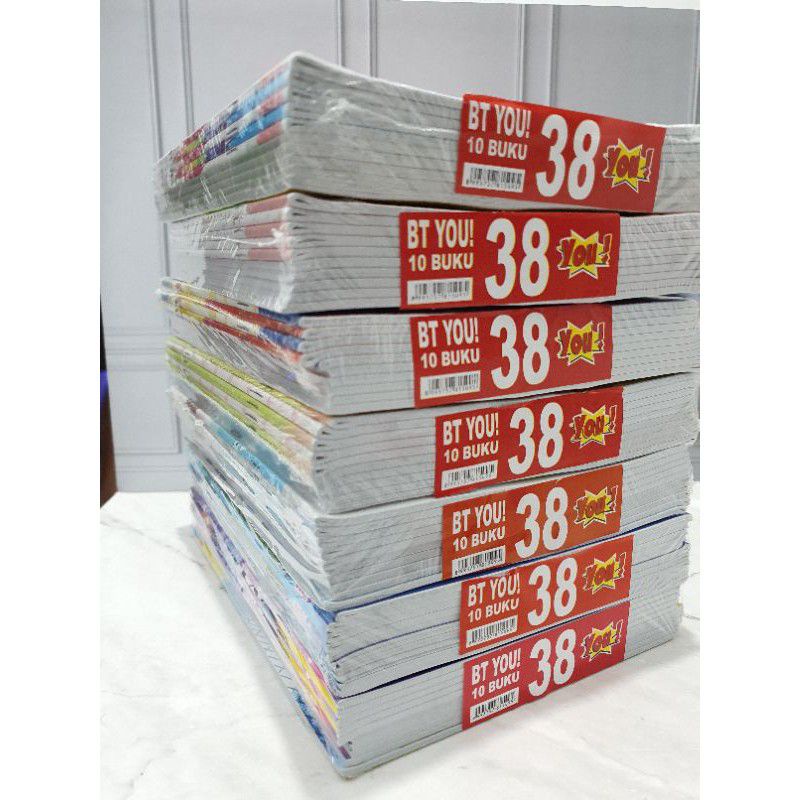 Jual 10 PCS BUKU TULIS MURAH 38 LEMBAR MERK YOU BY KIKY | Shopee Indonesia