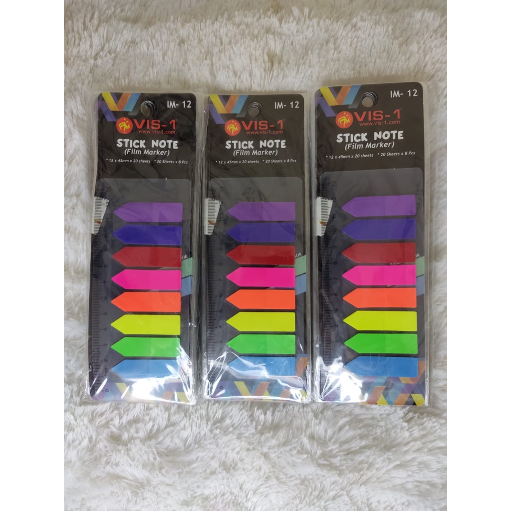 Jual Sticky Notes VIS-1 Panah Kecil ( 8 Warna ) 160 Sheets IM-12 ...