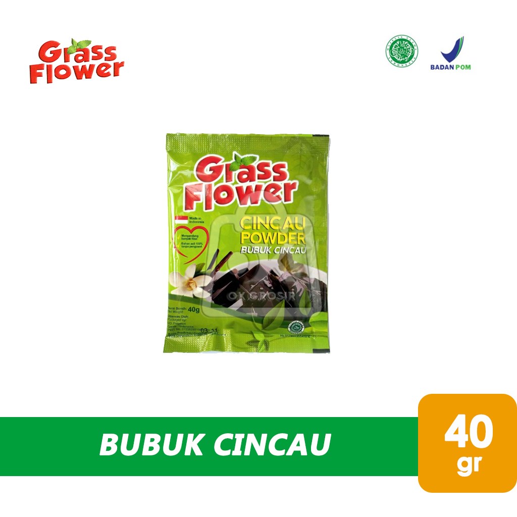 Jual Cincau Bubuk / Grass Jelly Powder / Cincao Grass Flower (40 gr ...