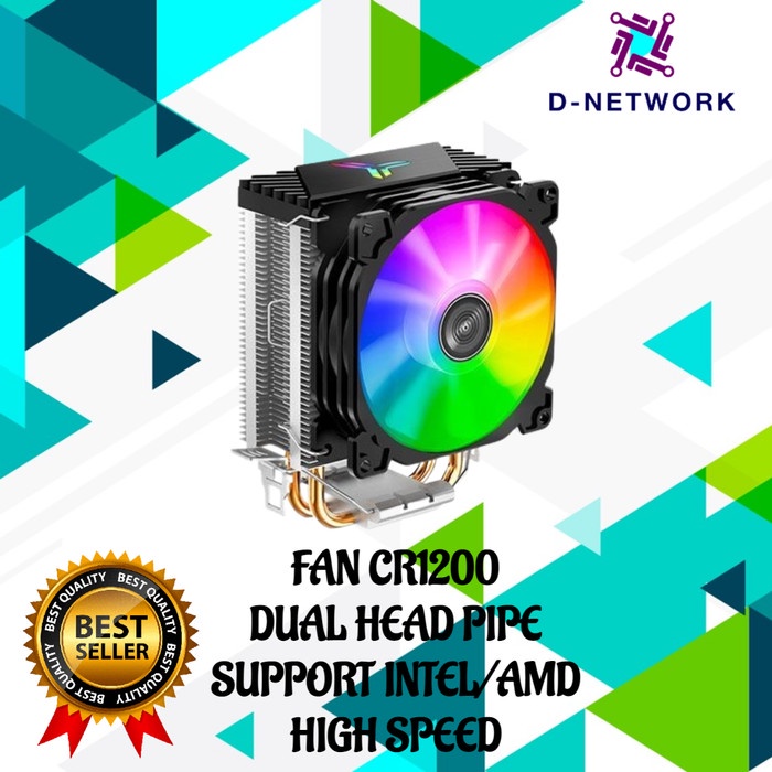 Jual JONSBO FAN CR-1200 PROSESSOR CPU COOLER / HSF COOLER RGB | Shopee ...