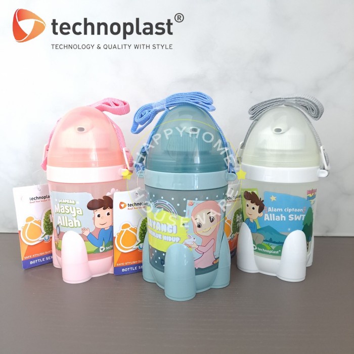 Jual TECHNOPLAST New Najma Haikal Bottle 530Ml | Botol Air Minum Model ...