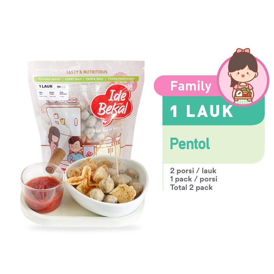 Jual Idebekal Simple Pentol / Menu Family 1 Lauk / Family Frozen Food ...