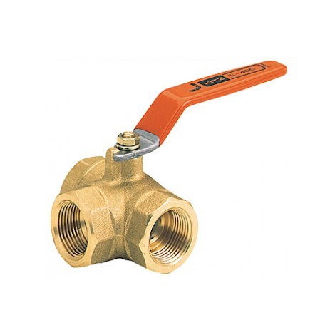 Jual Ball Valve Cabang 3 Way Stop Keran Kran Brass Kuningan 1/4 1/4" Inch | Shopee Indonesia
