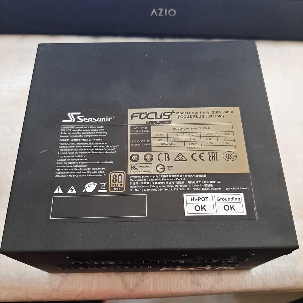 Jual Power Supply Rusak Seasonic SSR-550FX Focus Plus 550W Gold | Shopee Indonesia
