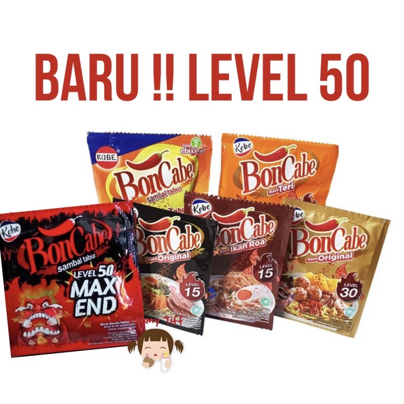 Jual Boncabe SACHET level 10 level 15 level 30 level 50 Max end Kobe ...