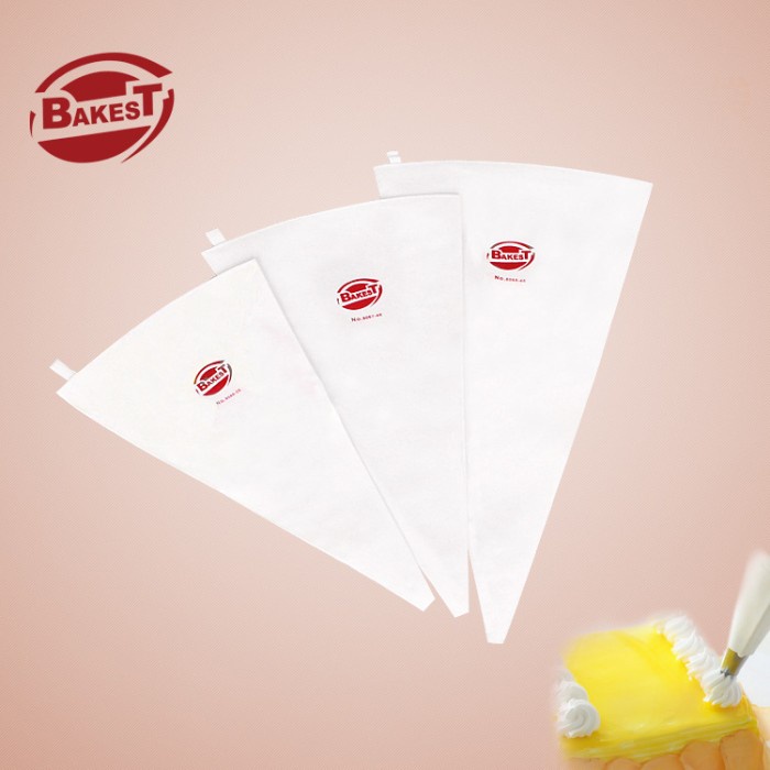 Jual Bakest White Cotton Pastry Bag | Reusable Pipping Cake Cream ...