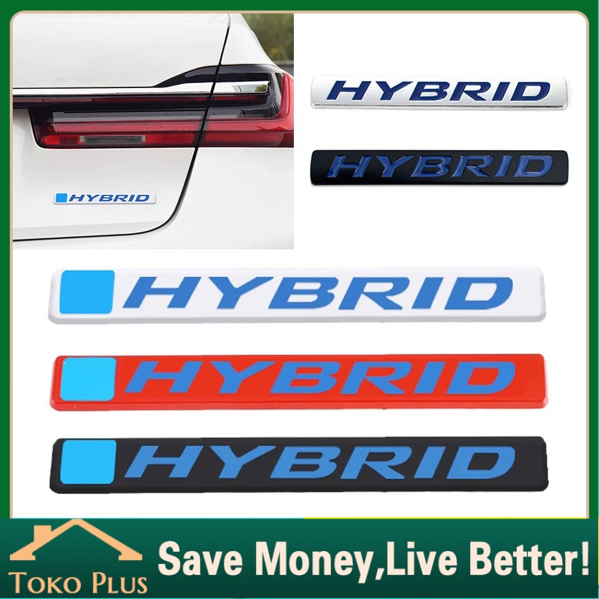 Jual Emblem Stiker Mobil HYBRID 3D Bahan METAL Untuk Honda/Toyota ...