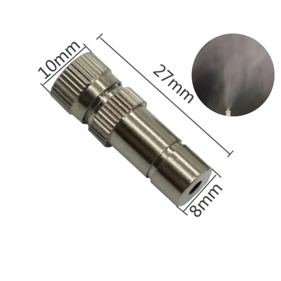 Jual Nosel Kabut / mist nozzle slip lock 8mm / Misting Nozzle sliplock ...