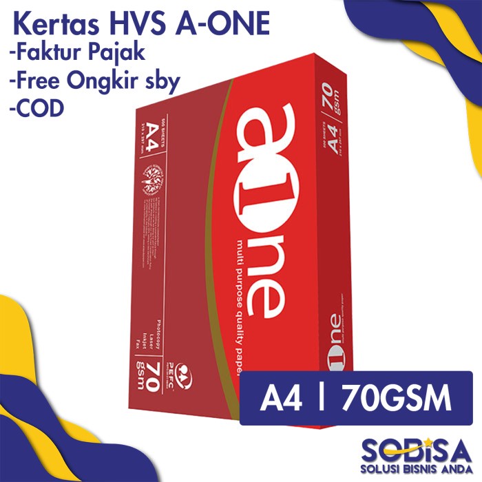 Jual Kertas HVS A4 70gr AONE A-ONE Photocopy Paper 70gsm | Shopee Indonesia