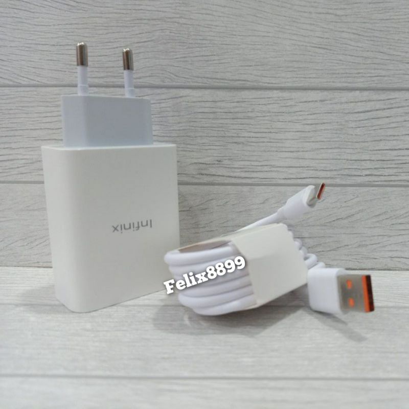 Jual Charger infinix Note 10 Note 10 Pro Original 33W USB Type C Fast ...