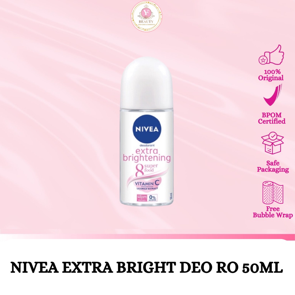 Jual YF BEAUTY NIVEA EXTRA BRIGHT DEO RO 50ML | Shopee Indonesia