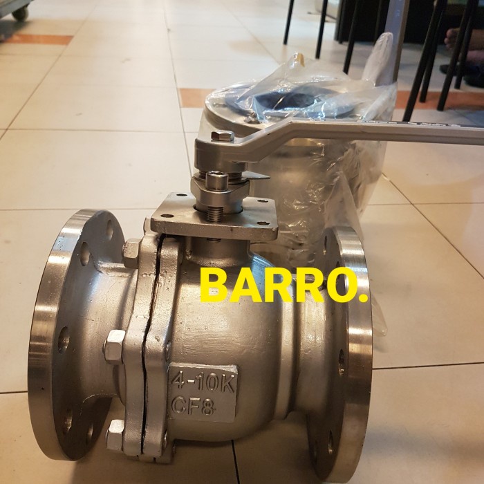 Jual Ball Valve Stainless 1-1/2" SS 304 JIS 10K Flange, Stop Kran DN 40 CF8 | Shopee Indonesia