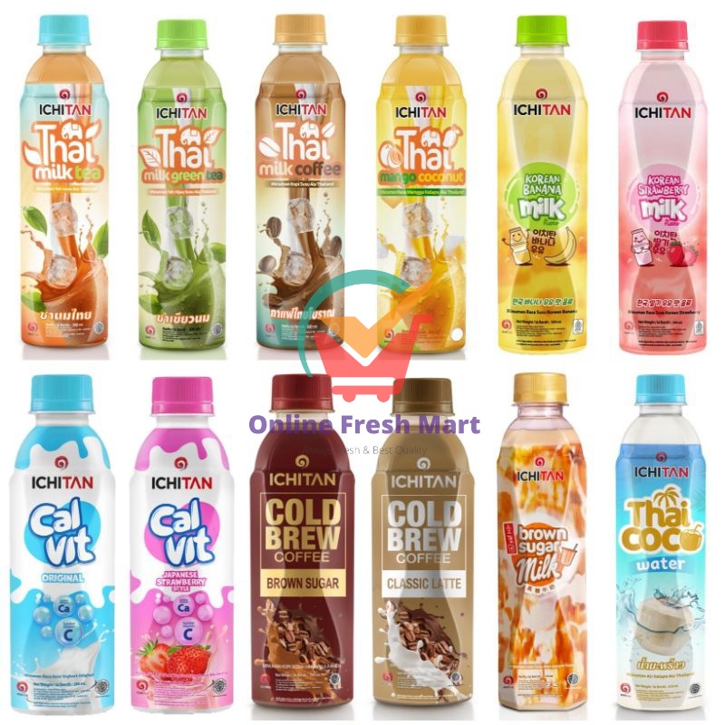 Jual (kirim instant) ICHITAN Aneka minuman Thailand thai tea cold brew cal vit yogurt Brown ...