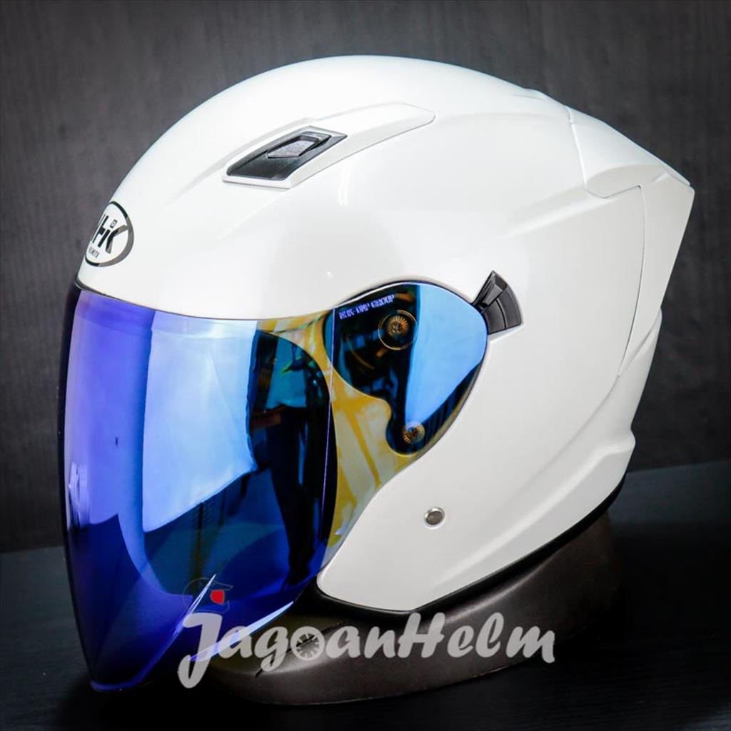 Jual NHK HELM S1 GP PRO PLUS SOLID | STAR WHITE | GPPRO DOUBLE VISOR ...