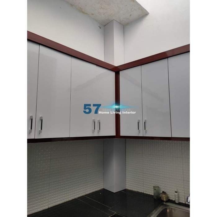 Jual kitchen Set dan Meja Bar Bahan Plywood HPL Minimalis Free Desain ...