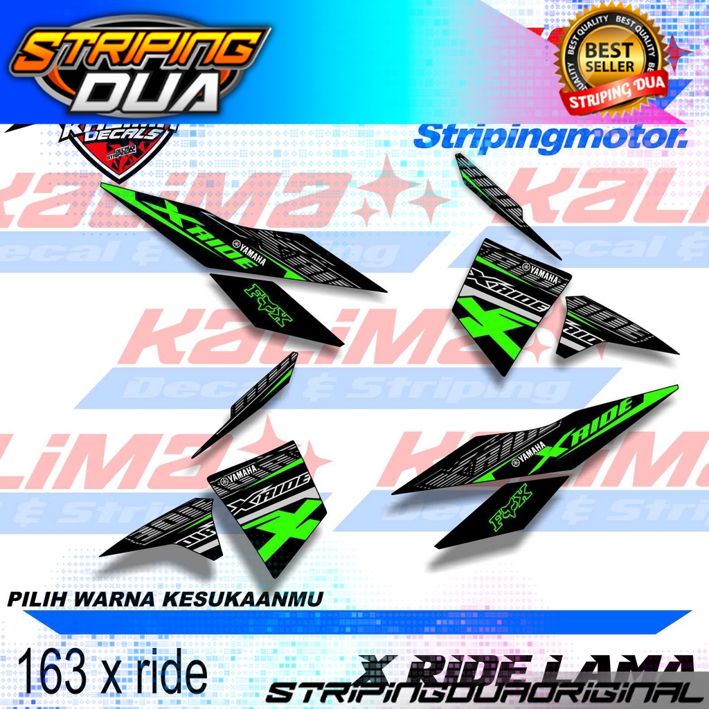Jual 163 Striping Xride / X Ride 115 Lama Variasi Sticker Stiker ...