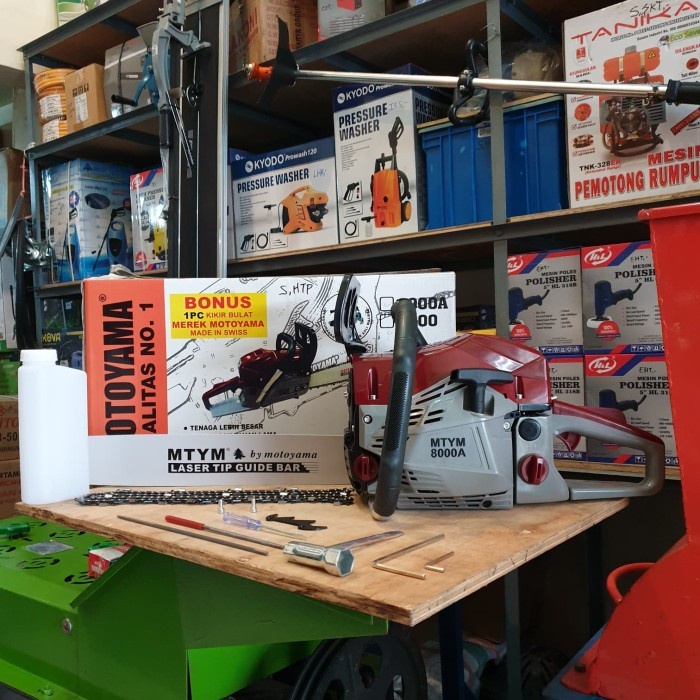 Jual CHAINSAW MOTOYAMA SHENSO SHINSO 8000A Best | Shopee Indonesia