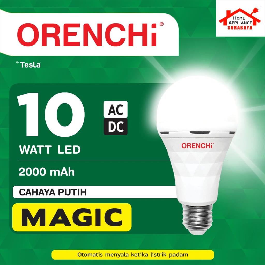 Jual ORENCHI MAGIC Lampu LED Bulb Emergency AC DC 10W 15W 20W / 10 15 ...