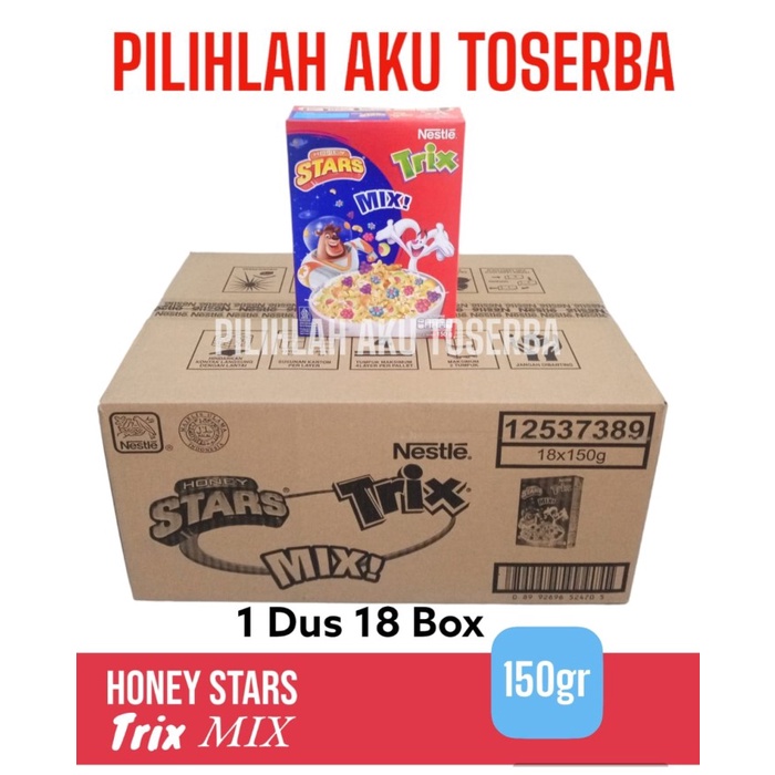 Jual Nestle cereal Honey Stars MIX TRIX 150 gr - ( HARGA 1 DUS isi 18 ...
