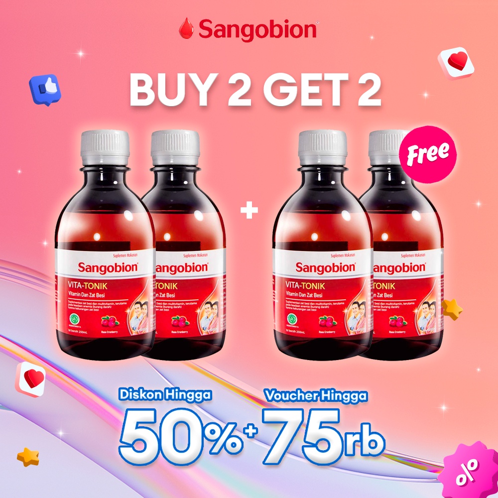 Jual Sangobion Vita-Tonik 250ml [bundle 4 bottles] Vitamin dan Suplemen ...