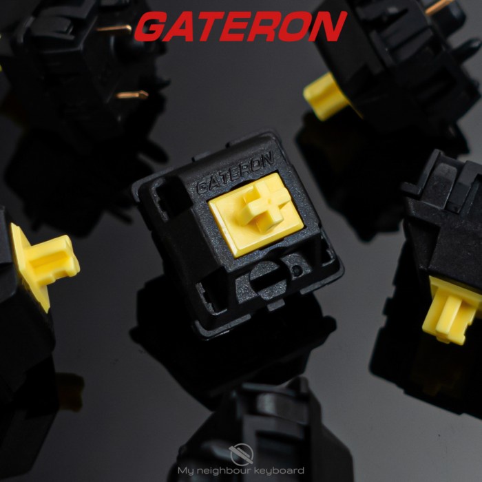Jual GATERON KS-3X Yellow Linear Switch 5-Pin PCB Mechanical Keyboard ...