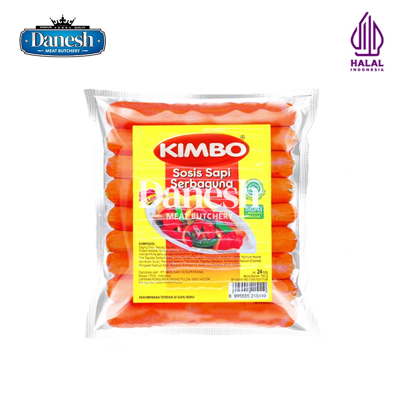 Jual Kimbo Sosis Sapi Serbaguna isi 24 Frozen Food Makanan Beku ...