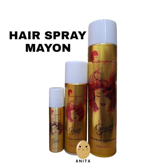 Jual MAYON HAIR SPRAY / HAIR SPRAI MAYON SASAK SANGGUL PENGKAKU RAMBUT ...