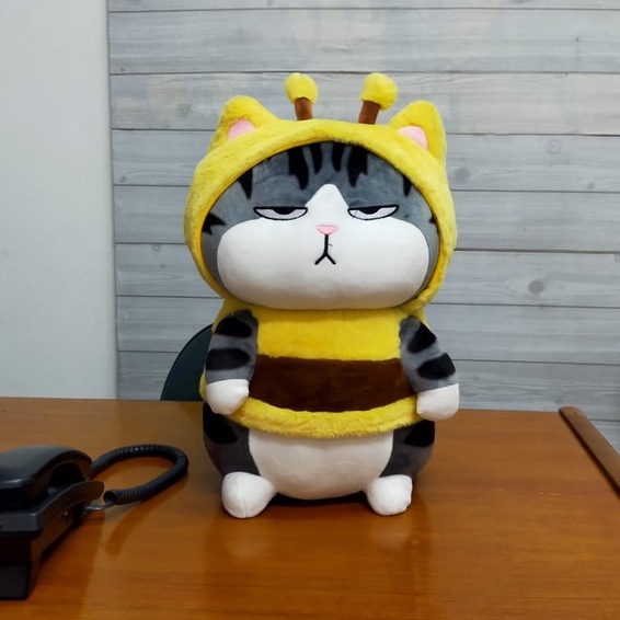 Jual Boneka Kucing Furyu Cat Kostum Lebah Size 35cm/Boneka Animal/Boneka Kucing/Boneka Cat ...