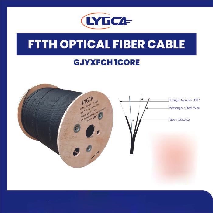 Jual LYGCA Kabel Fiber Optic Drop Cable 1 Core 1 Sling FTTH A2 Telkom ...