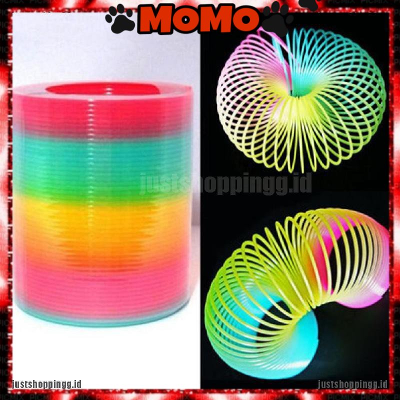 Jual Mainan Slinky Spring Per Pegas Spiral Rainbow Pelangi Besar Jadul ...
