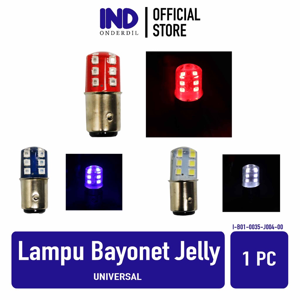 Jual Lampu Belakang LED Jelly Strobo 12 Mata DC 12 Volt Stop Rem Lamp Stoplamp Bayonet Keda ...