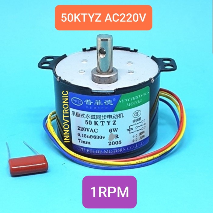 Jual 50KTYZ AC220V 1RPM Low Speed High Torque Synchronous Motor CW/CCW | Shopee Indonesia