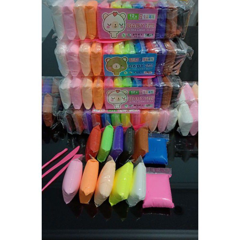 Jual soft clay 12pc || polymer clay | Shopee Indonesia