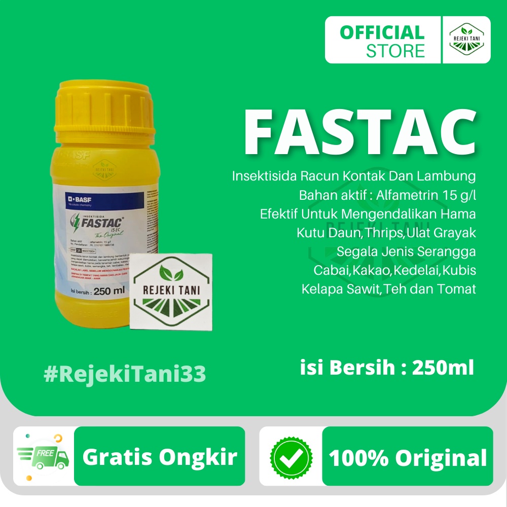 Jual Insektisida FASTAC 15 EC 250ml Racun Kontak dan Lambung Untuk ...